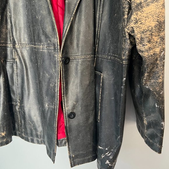 Outbrook | Jackets & Coats | Outbrook Woman Distressed Faux Leather ...